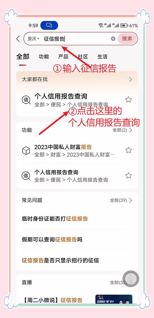 查征信个人征信在哪里查图标