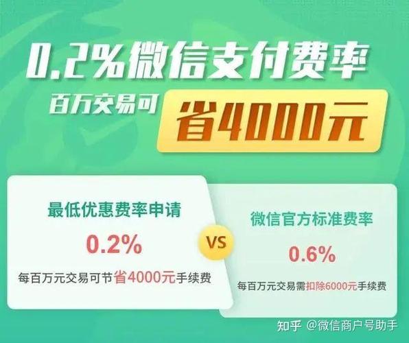 微信平台费率计算规则