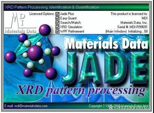 如何用jade分析XRD图标