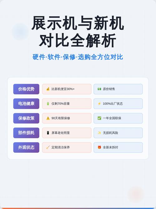 展示机和新机有啥区别图标