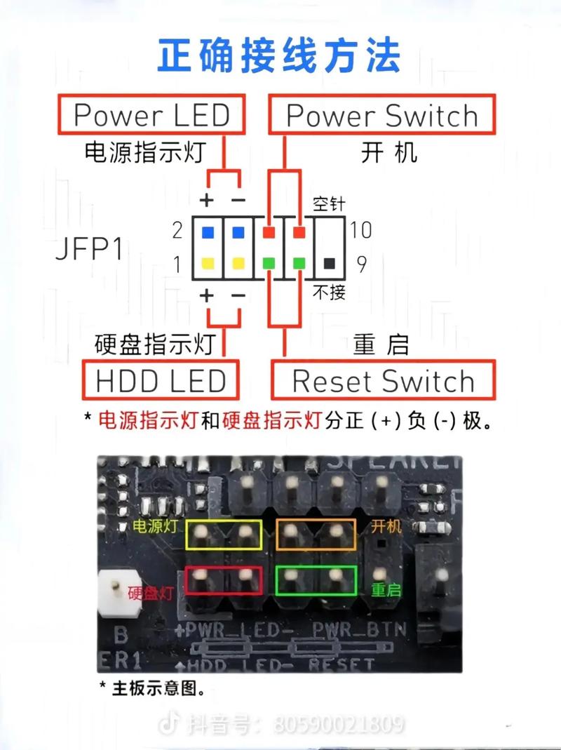 戴尔主板开关线怎么接截图