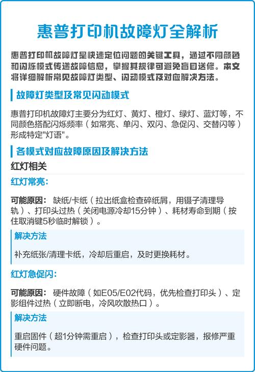惠普打印机灯全亮怎么回事图标