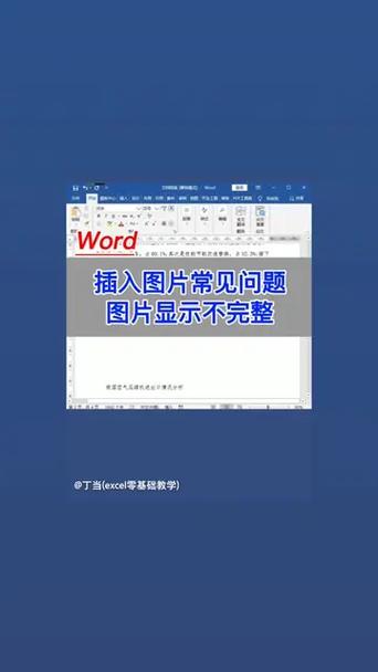 为什么word表格插图片不能全部显示图标