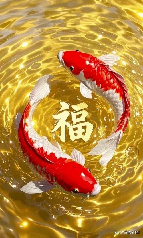 锦鲤送福图标