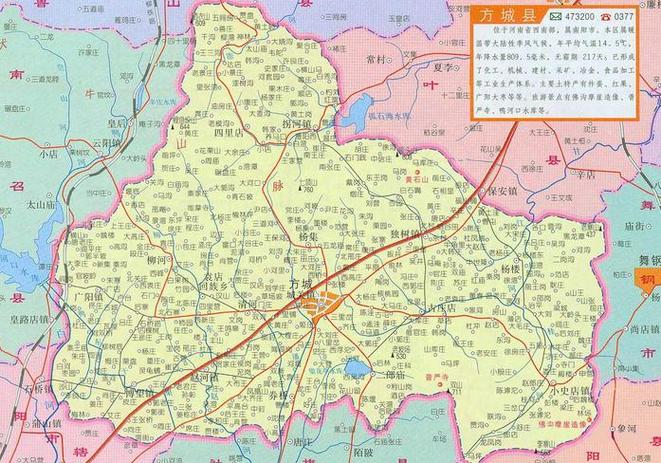 方城各乡镇分布图图标
