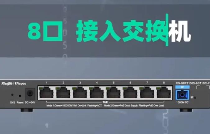 锐捷睿易交换机poe开启图标