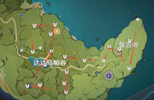 奇怪的丘丘人分布图截图
