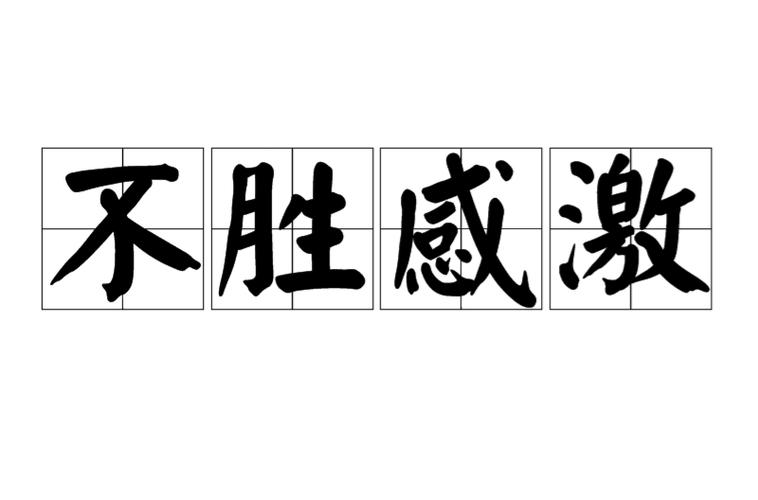 不胜感激的胜是什么意思图标