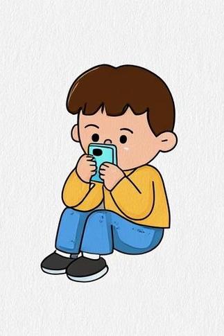 玩手机图片可爱截图