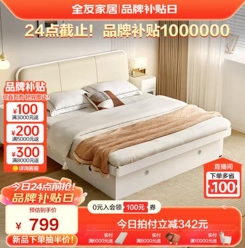 全友1米5床图片及价格图标