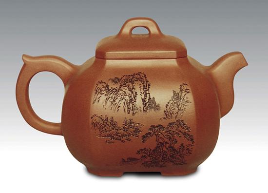 一个茶壶从四个方向看图标