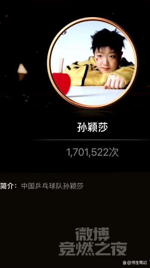 2023微博之夜孙颖莎图标