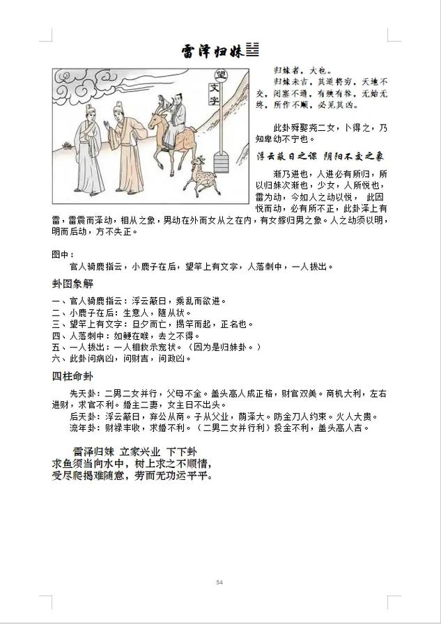 归妹卦详解占考试图标