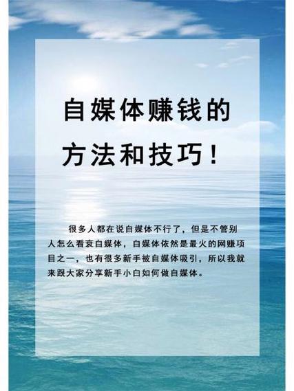 自媒体赚钱的方法有哪些游戏截图