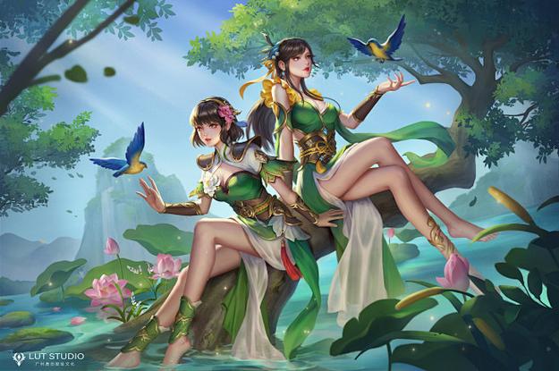 三国杀大乔小乔技能天香琉璃图标