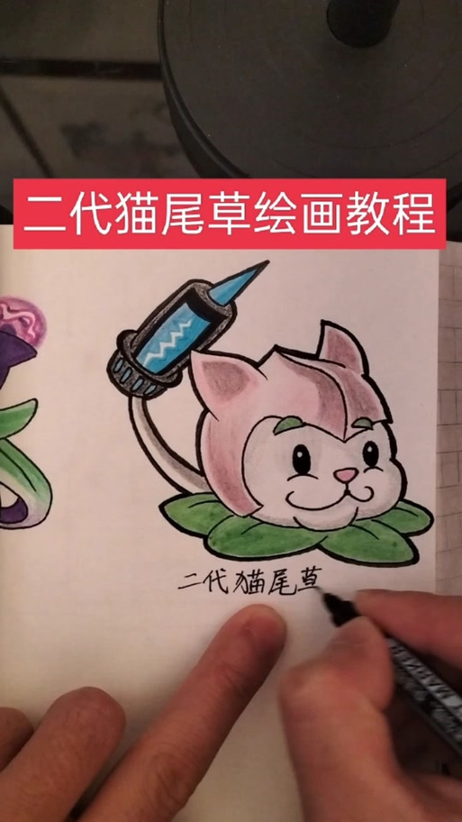 猫尾草的绘画教程图标