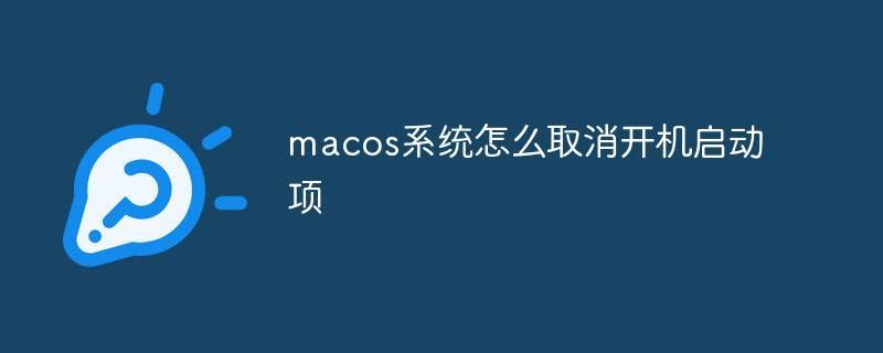 苹果电脑关闭开机启动项截图