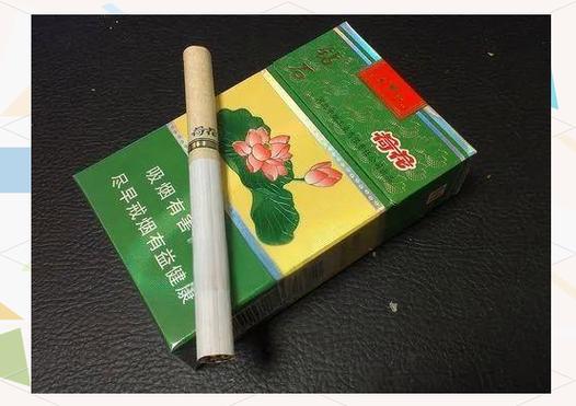 绿色盒子有花的烟图标