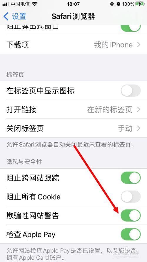 苹果的自动拦截功能在哪里关闭掉截图