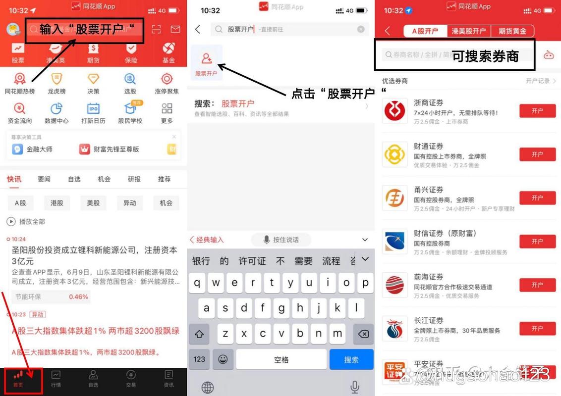 同花顺怎么多账户一密码同步登录图标