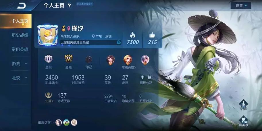王者个人界面英雄展示图标