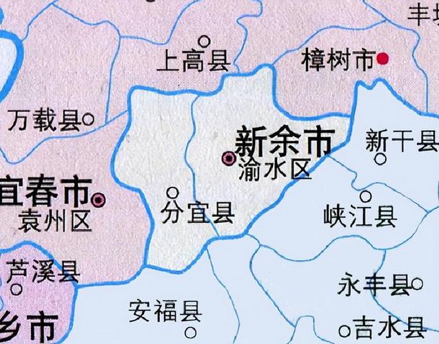 新余乡镇分布图图标