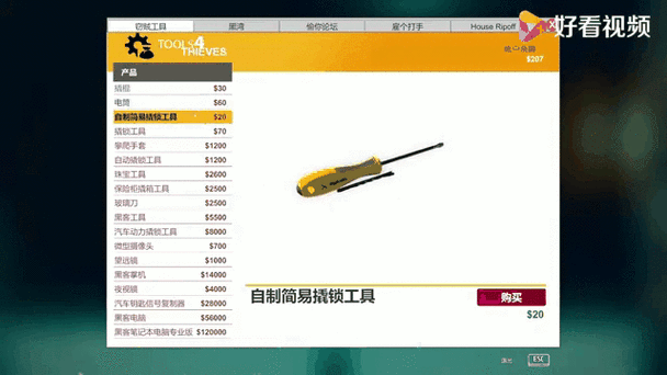 小偷模拟器2MOD菜单中文图标