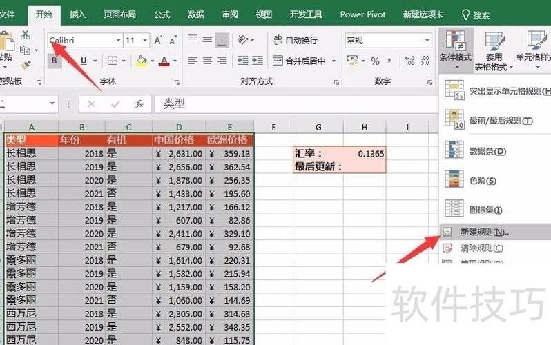 excel选中一行一列变色图标