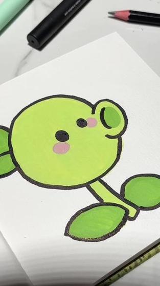 植物大战僵尸植物简笔画图标