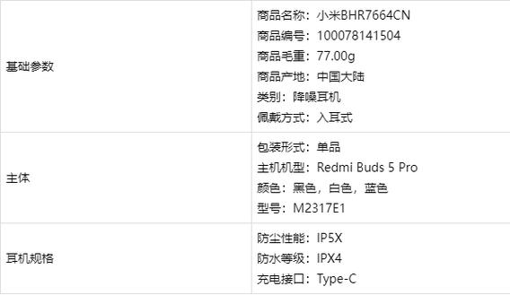 小米耳机型号截图