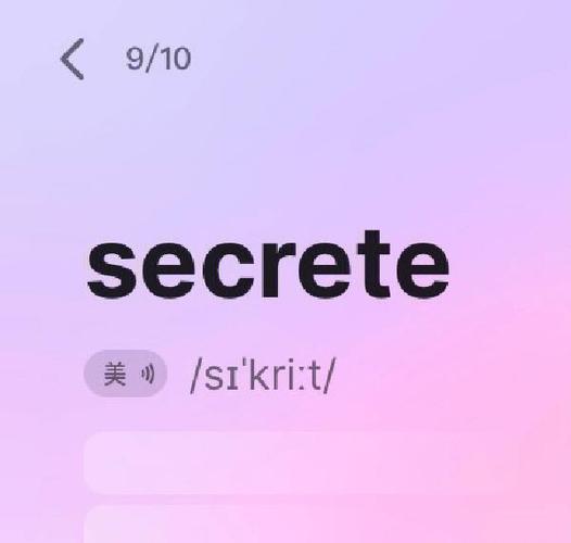 secret用英语怎么说图标