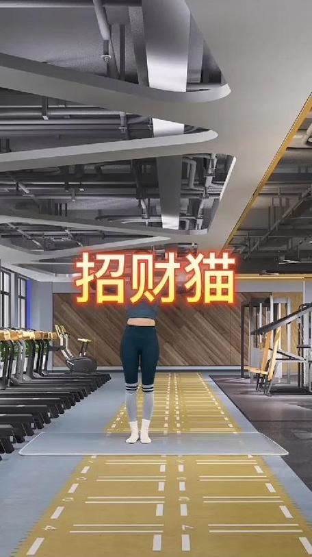 招财猫健身动作图标