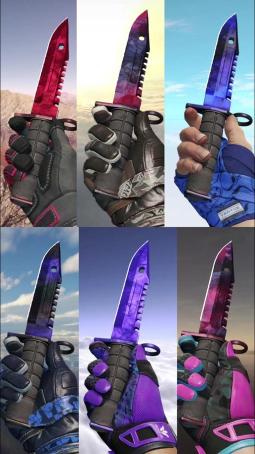 csgo蓝色手套截图