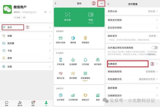 微信默认零钱付款设置步骤图标