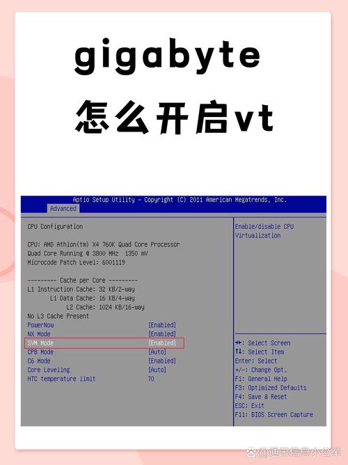 技嘉主板开启VT图标
