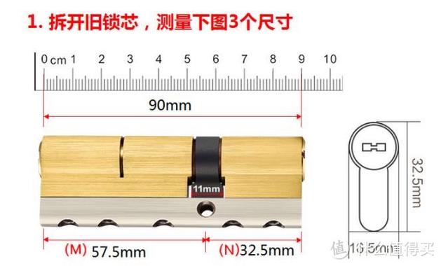 正常入户门锁芯尺寸截图