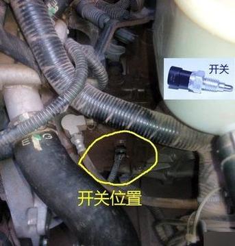 倒车开关在什么位置示意图