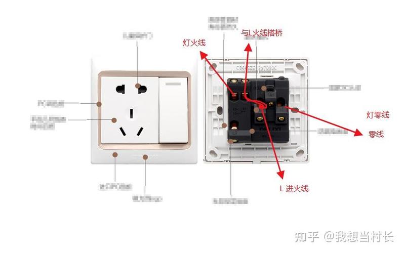 公牛一开5孔正确接线图图标