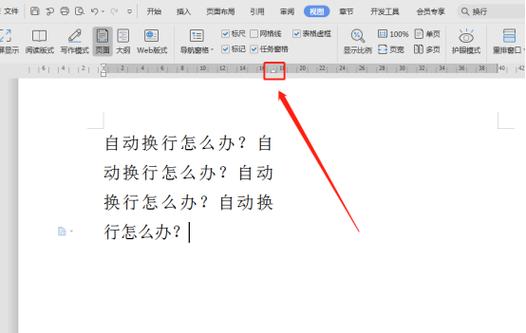 word如何设置自动换行图标