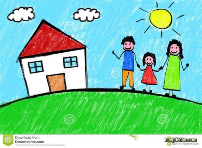 我的一家幼儿园绘画截图