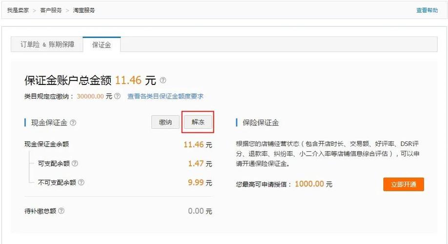 淘宝网店保证金怎么退图标