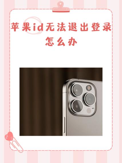 苹果id显示无法退出登录怎么回事截图