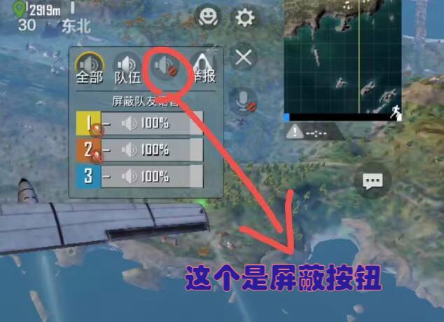 吃鸡屏蔽队友声音怎么解除图标