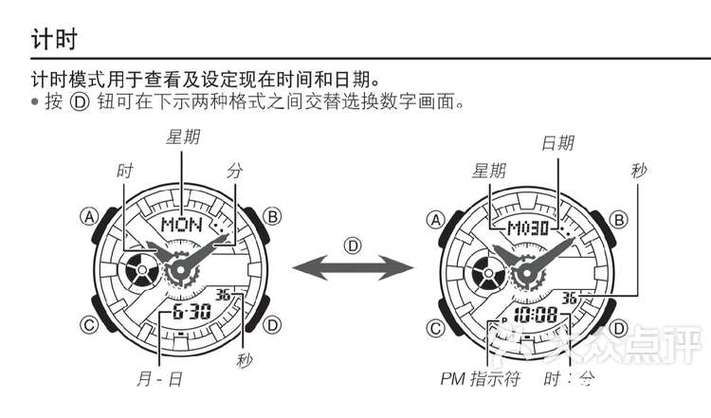 七王星电波钟JB-110说明书截图