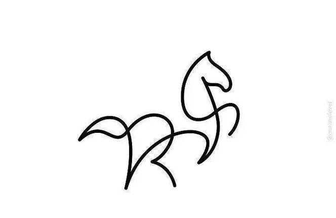 好看的一笔画图标
