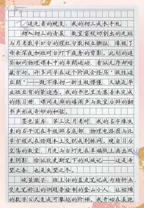 我的逆袭作文截图