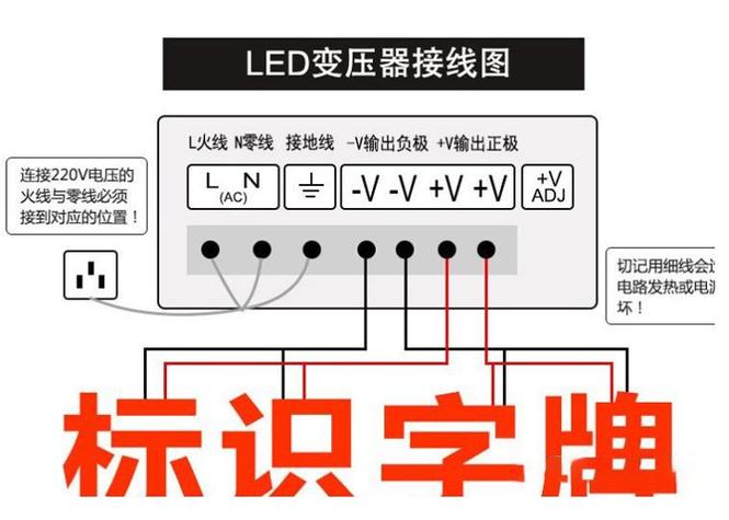 led广告招牌灯电源接线图截图