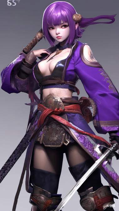 武士少女补丁图标