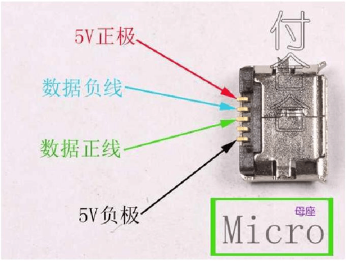 micro usb母座引脚定义截图