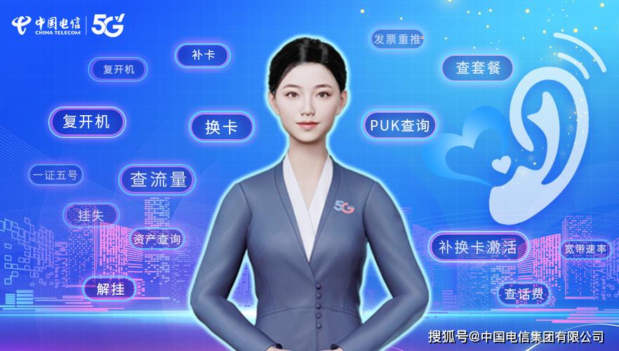 电信客服人工电话图标